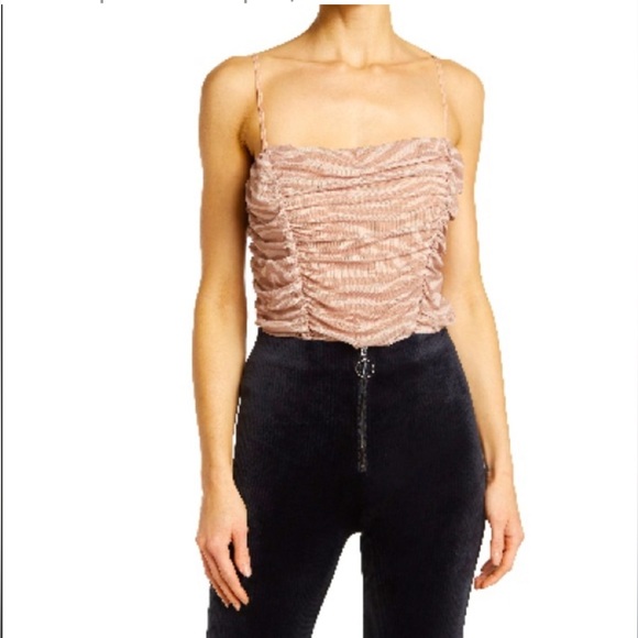 AFRM | Tops | New Afrm Gianna Nude Zebra Bodysuit | Poshmark